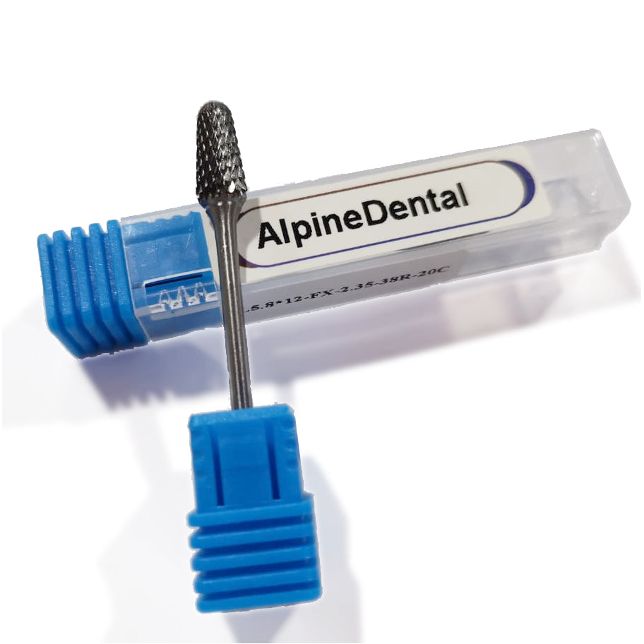 Alpine Solid Tungsten Carbide Dental Burr - Coarse Teeth, L Shape, 5.8 ...